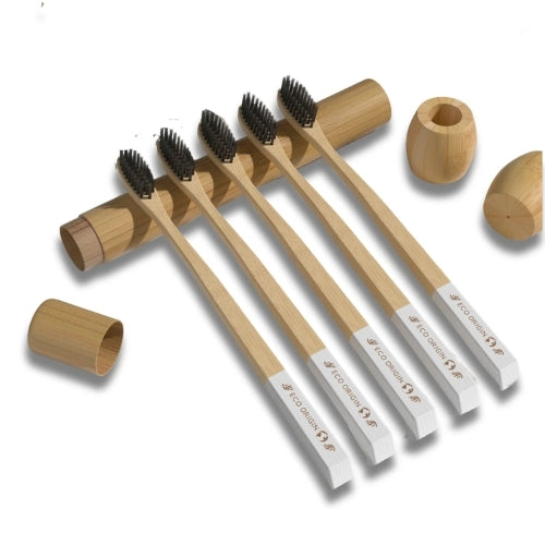Bamboo Toothbrush - Pack of 5 - Eco Origin